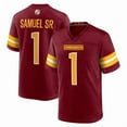 Youth Washington Samuel Sr 1 Red Sports Player Game Stitched Name ...