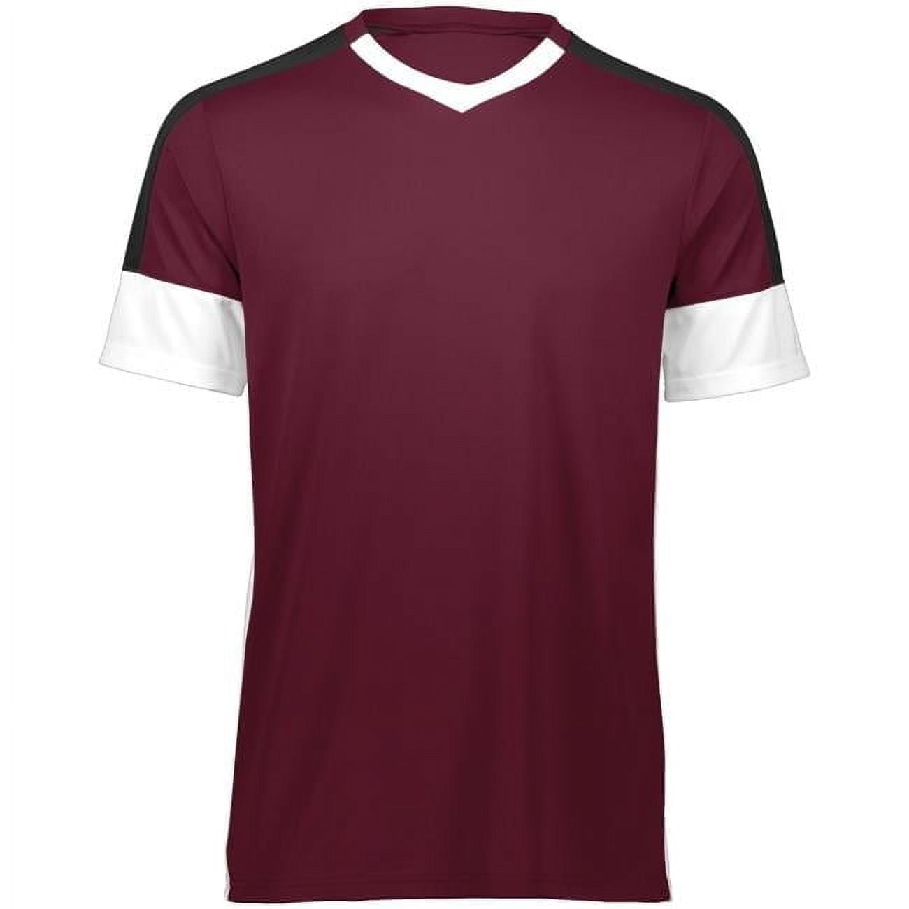 Youth Wembley Soccer Jersey - Maroon, White & Black - Large - Walmart.com