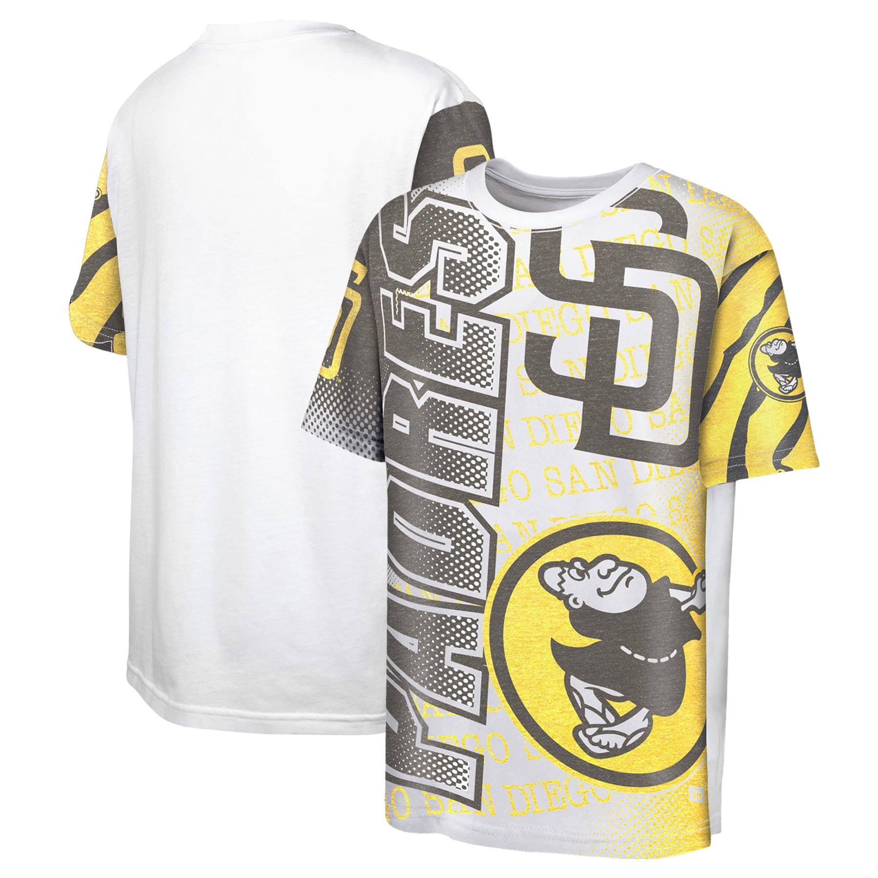 Youth White San Diego Padres Impact Hit Bold T-Shirt - Walmart.com