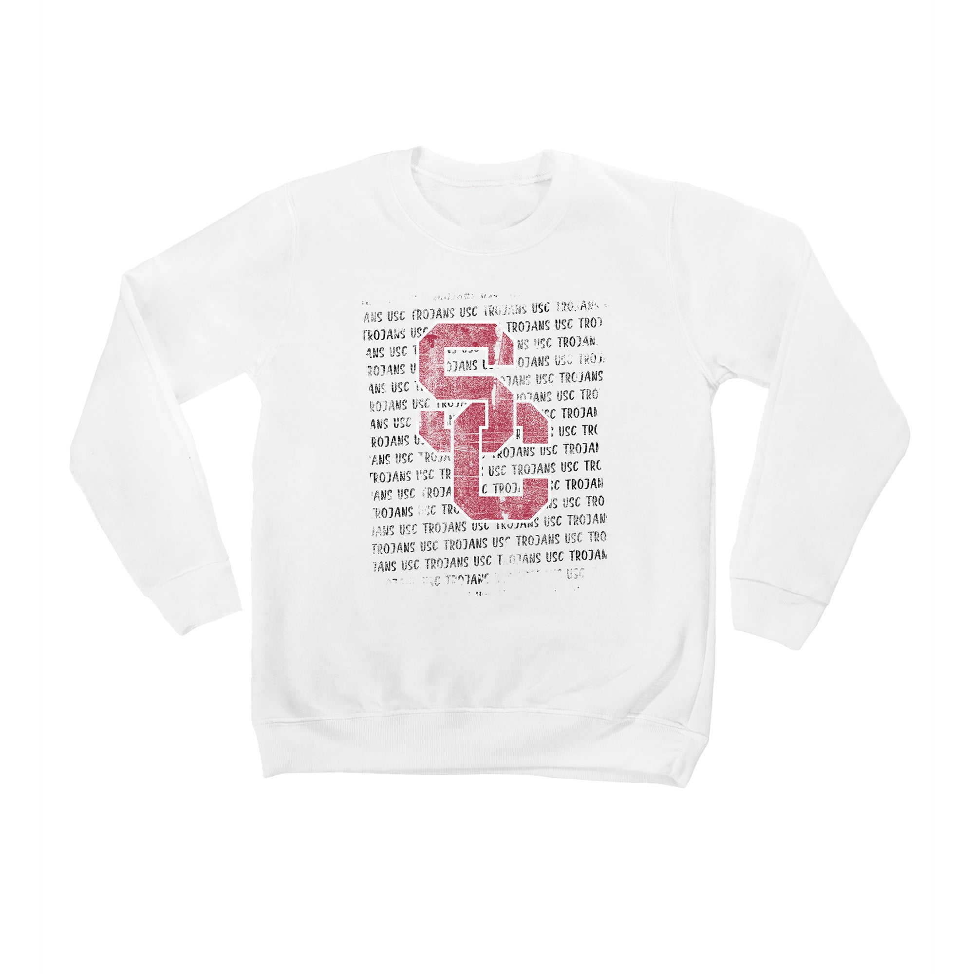 Youth White USC Trojans Bold Type Pullover Sweatshirt - Walmart.com