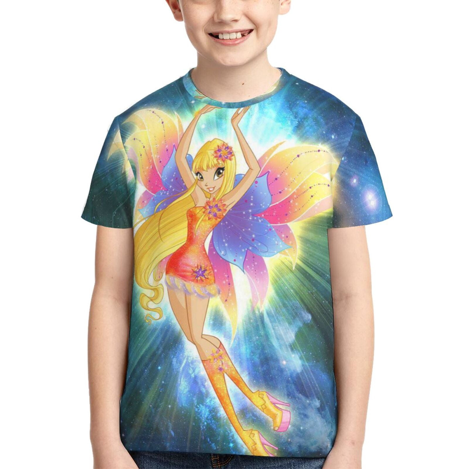 Youth Winx Club T Shirts 3D Printed Short Sleeve Tee Shirt for Boys ...