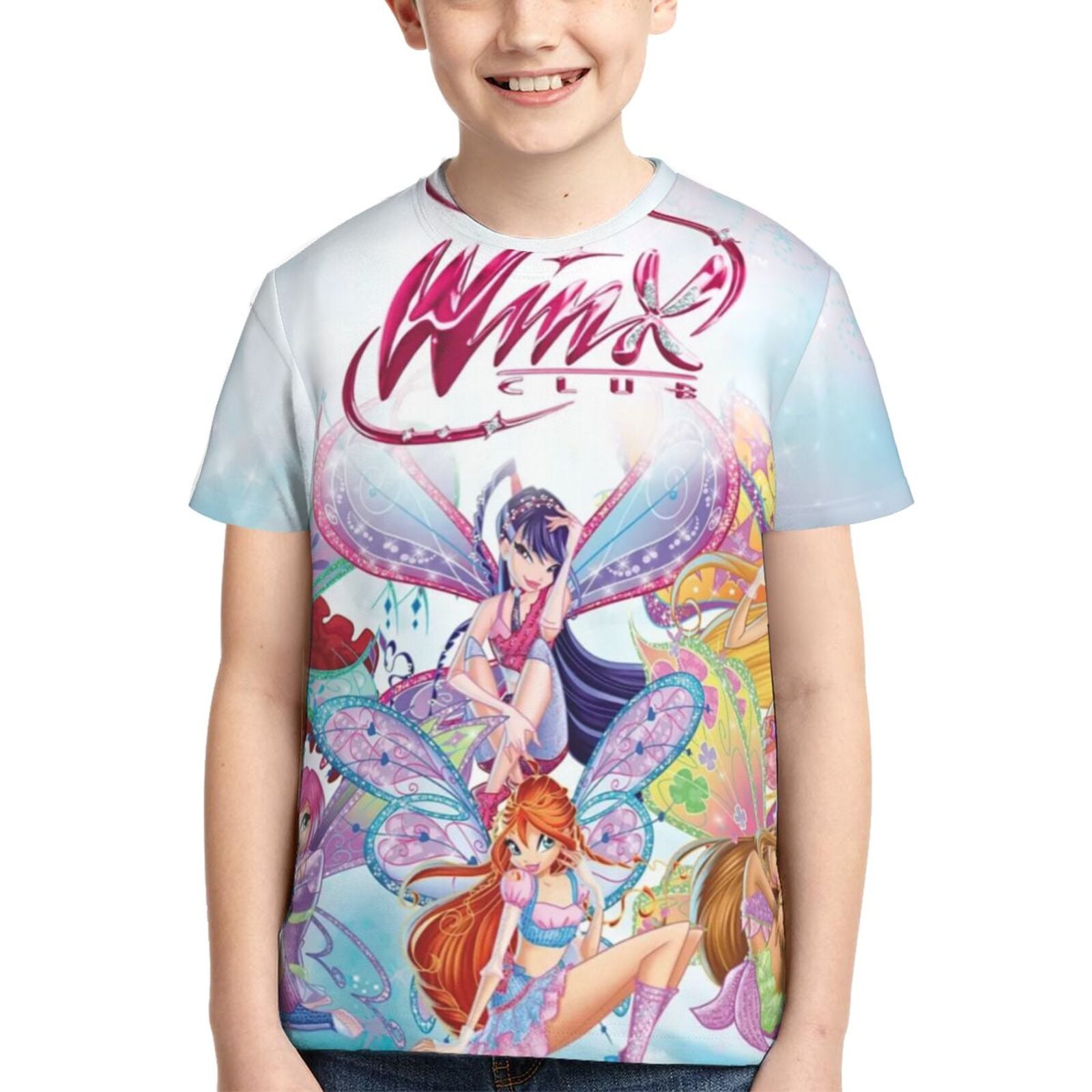 Youth Winx Club T Shirts 3D Printed Short Sleeve Tee Shirt for Boys ...