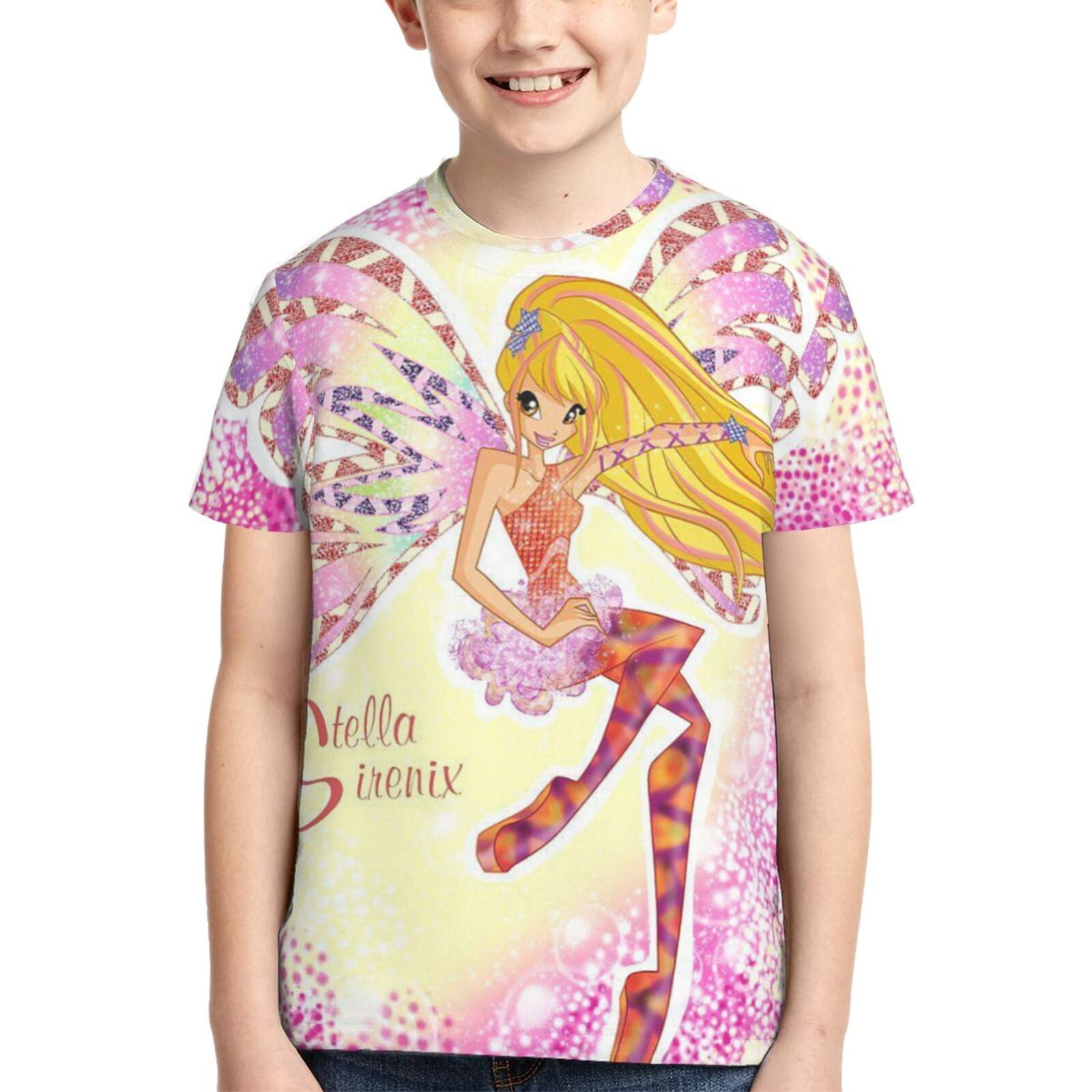 Youth Winx Club T Shirts 3D Printed Short Sleeve Tee Shirt for Boys ...