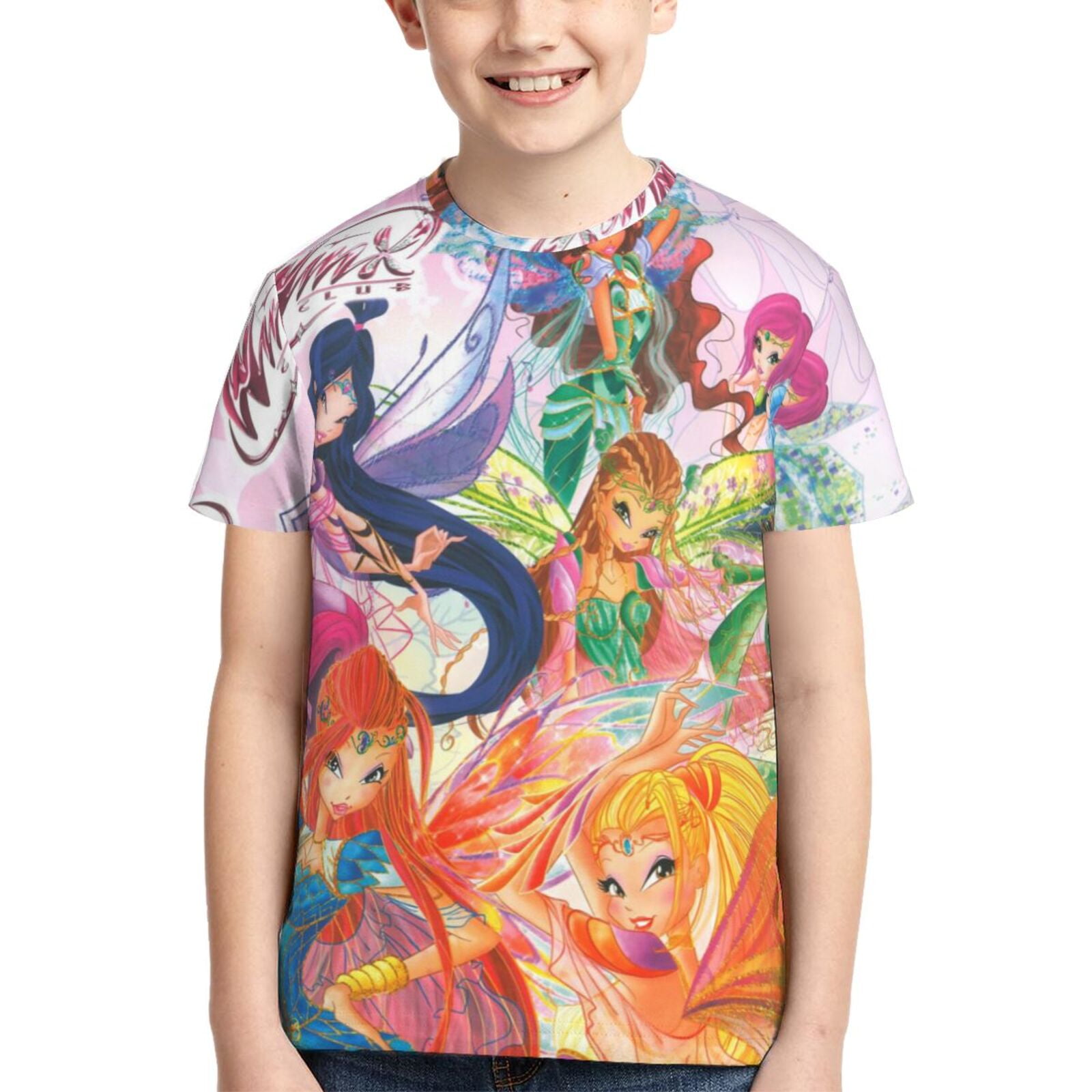 Youth Winx Club T Shirts 3D Printed Short Sleeve Tee Shirt for Boys ...