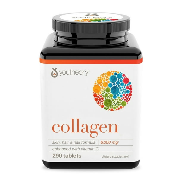 Youtheory Collagen -- 6000 mg - 290 Tablets - Walmart Business Supplies