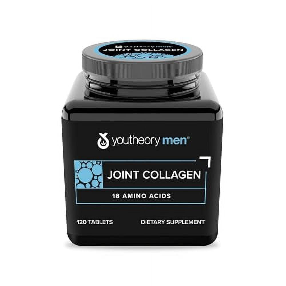 Youtheory Joint Collagen for Men â€“ Hydrolyzed Collagen + Plant Based ...