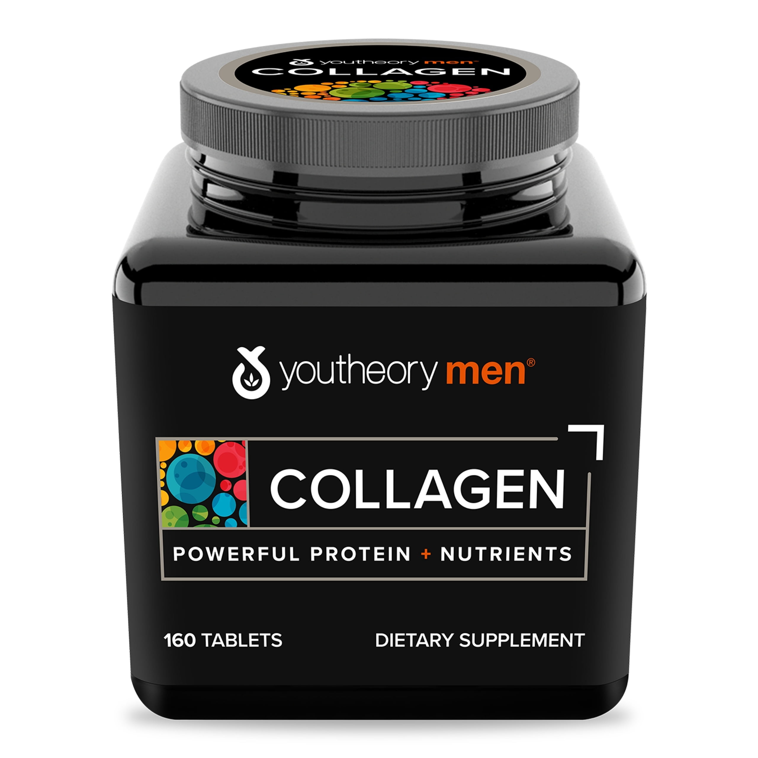 Youtheory Men Collagen Supplement for Skin and Bones, 160 Count ...