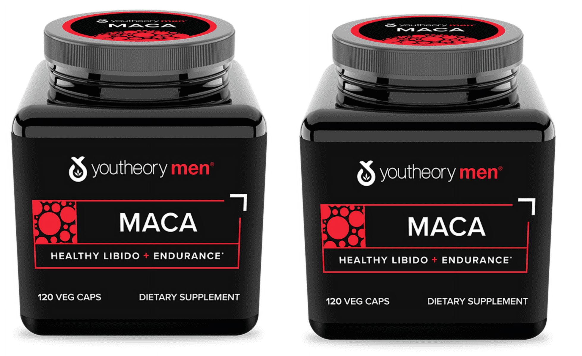 Youtheory Men's Maca, 120 Veg Capsules 2 Packs - Walmart.com