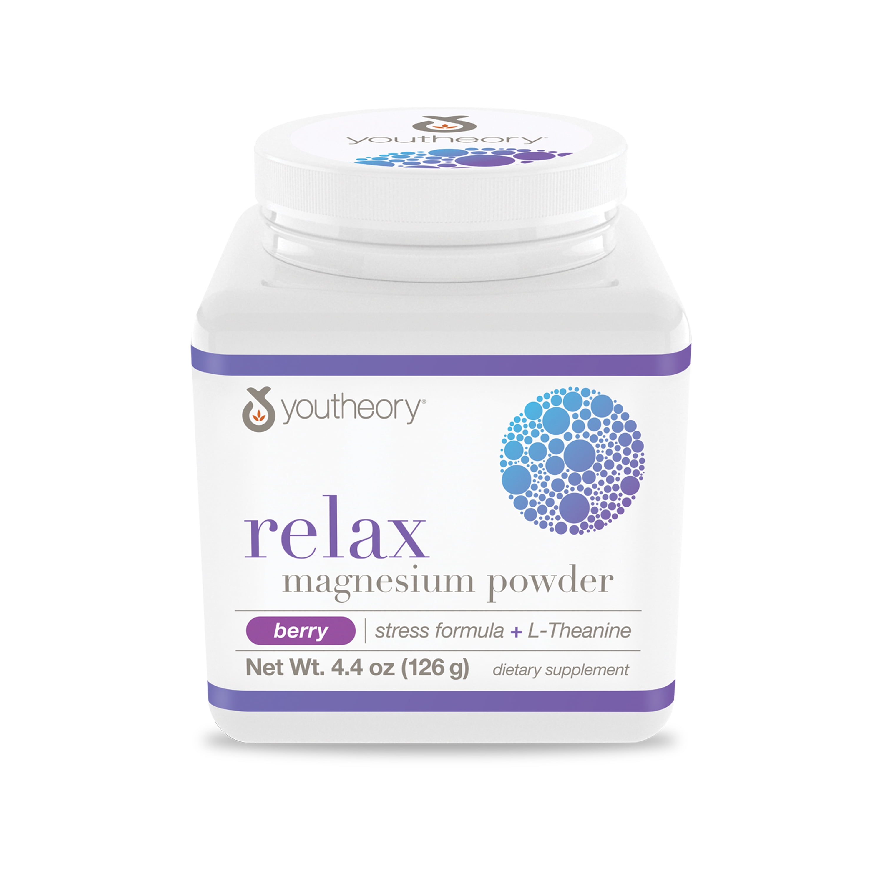 Youtheory Relax Magnesium Powder 4.4 oz (Berry Flavor) - Walmart.com