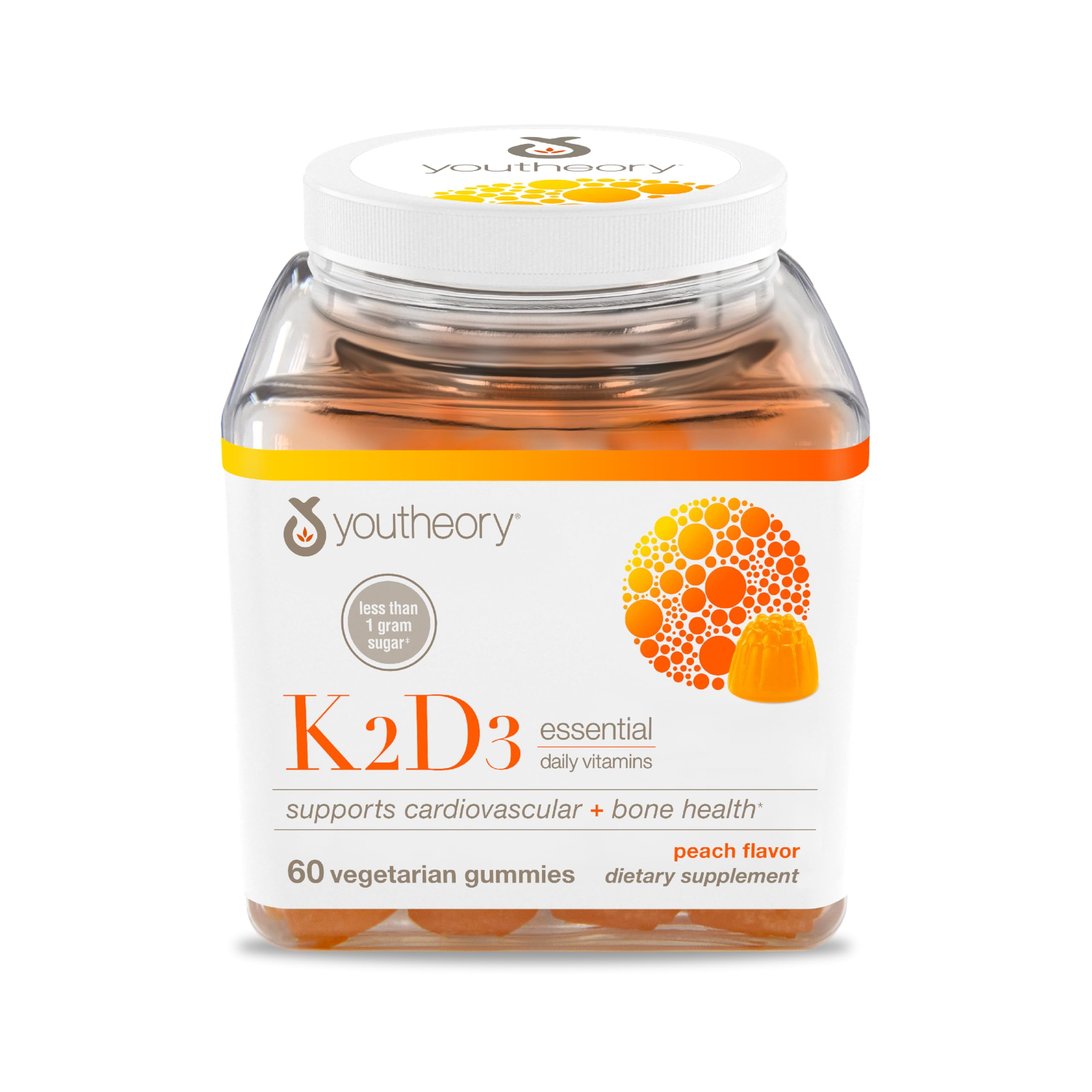Youtheory Vitamin K2D3 Gummies, Daily Vitamin Supplement for Calcium Absorption, Bone Strength ...