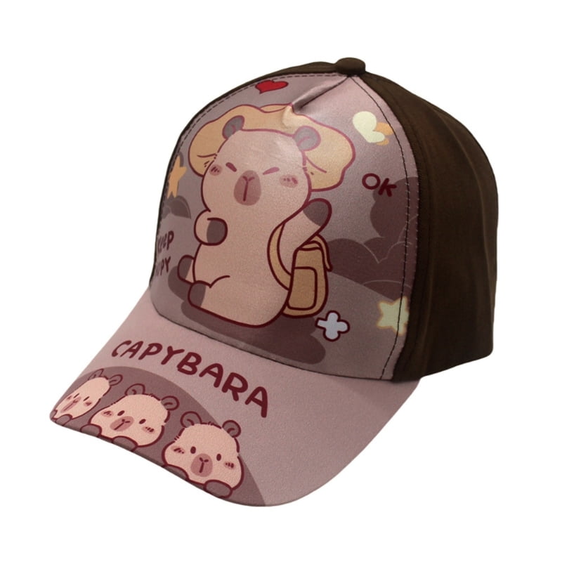 Youthful Capybara Print Hat Trendy Portable Hat Soft Fashionable ...