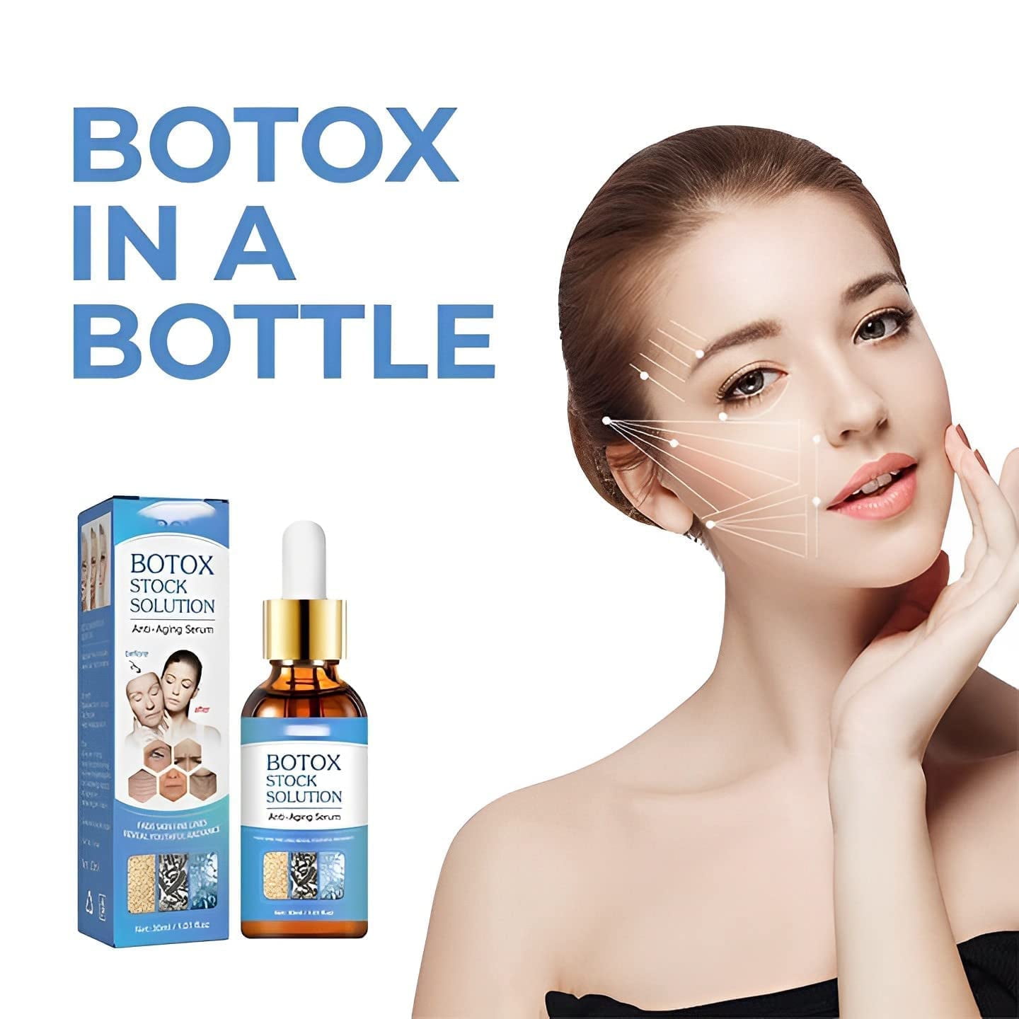 Botoxlux Anti Aging Hydrating Serum Collagen Boost Wrinkle Smoothing For Women