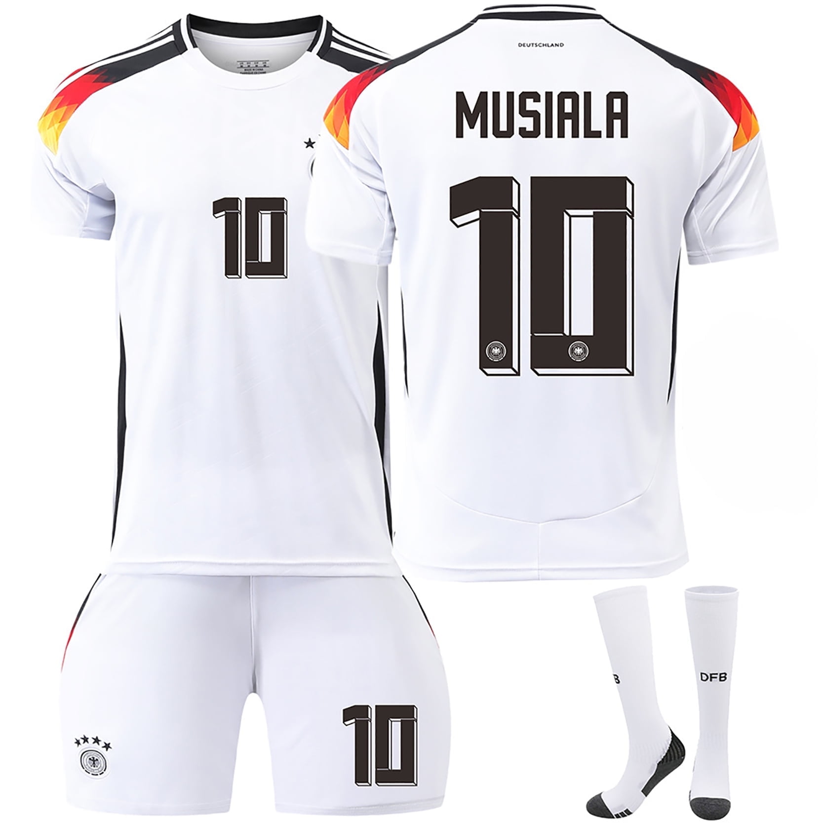 Youths 2024 Germany Home #10 MUSIALA Jersey Soccer Kids Soccer Set ...
