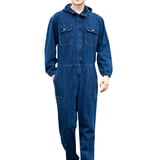 Youthup Big&Tall Men's Casual Solid Denim Utility Jumpsuit with ...