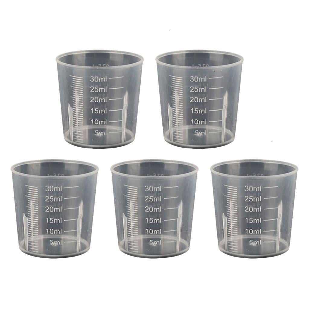 Youthyao 5Pcs/set Clear Laboratory Measuring Cylinder for Kitchen ...