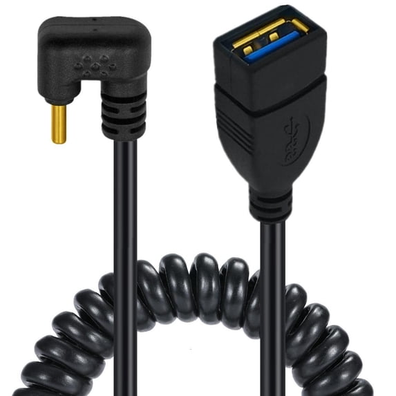 Youthyao Versatile USB A to C Data Cable Tablet Phones Spring Coiled ...