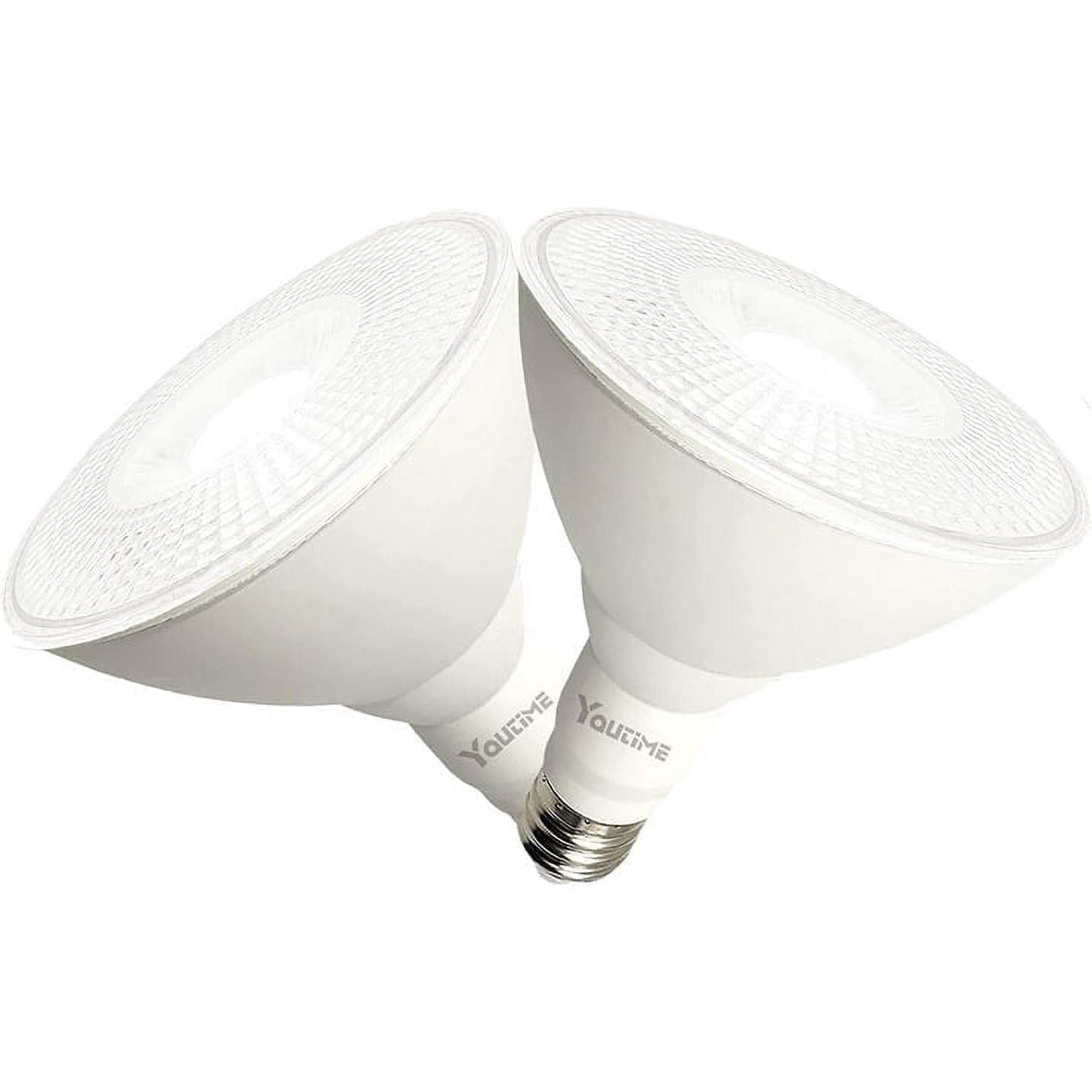 Youtime PAR38 Dimmable LED Flood Light Bulbs, 150W Equivalent, 5000K ...