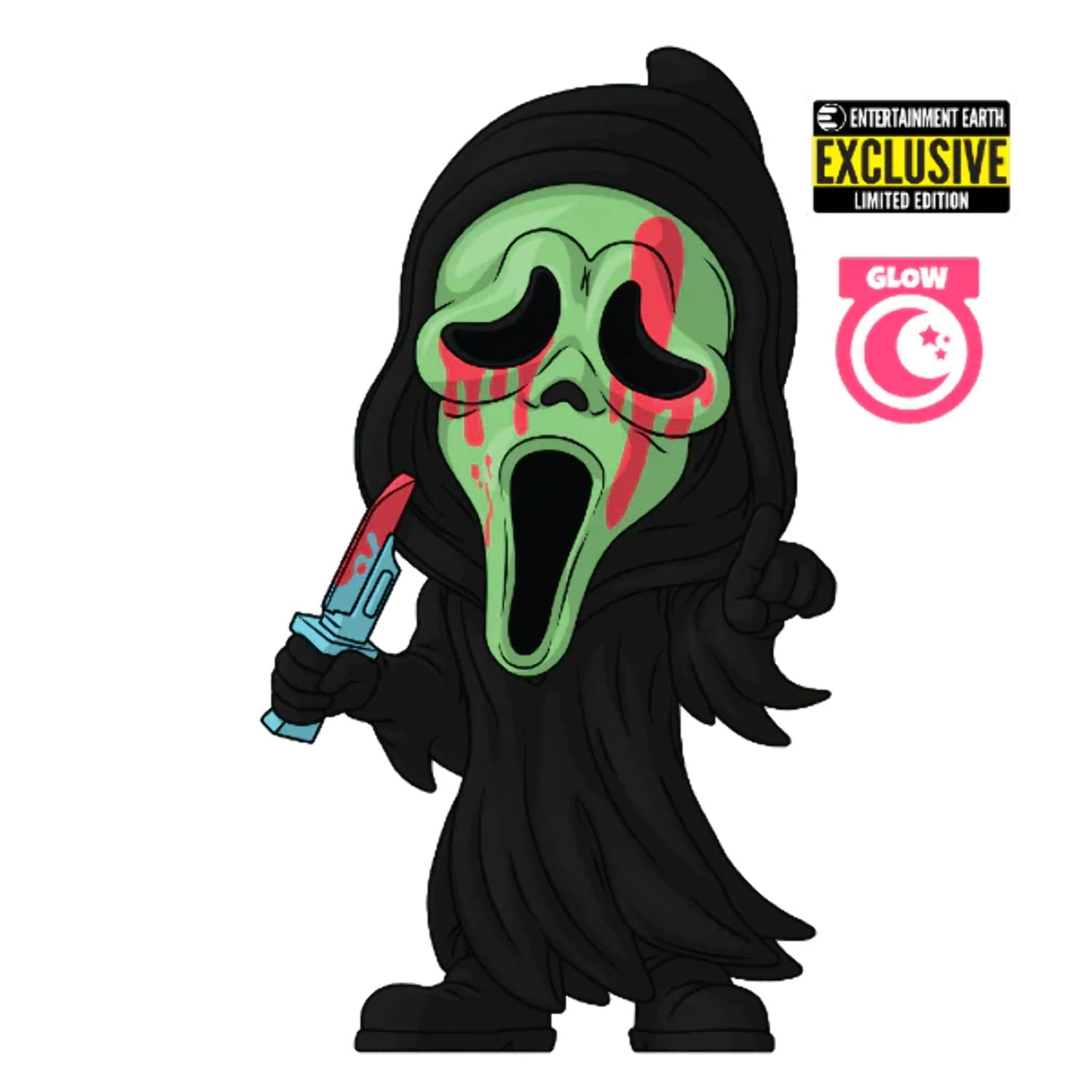 Youtooz Ghost Face Glow In The Dark Ghost Face #2 Vinyl Figure ...