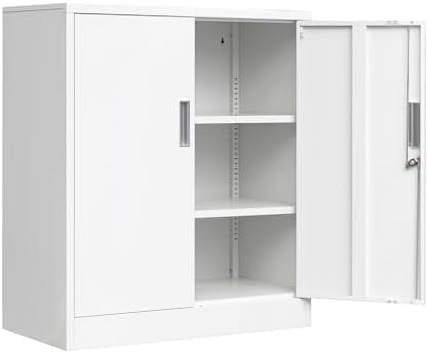 Youtuboom Metal Cabinet，71" Garage Cabinet with 2 Locking Drawer and 4 ...