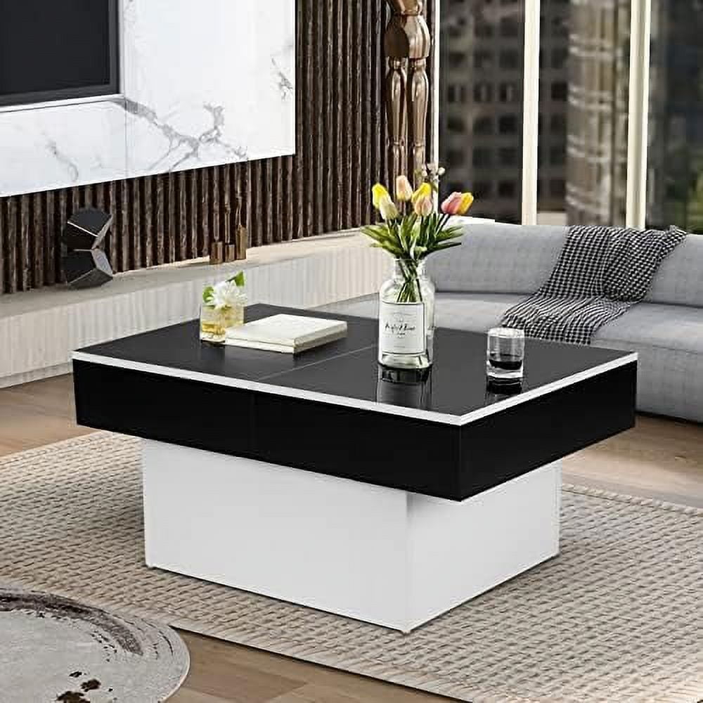 Youtuboom Modern Coffee Table Extendable Center Table Living Room Table ...