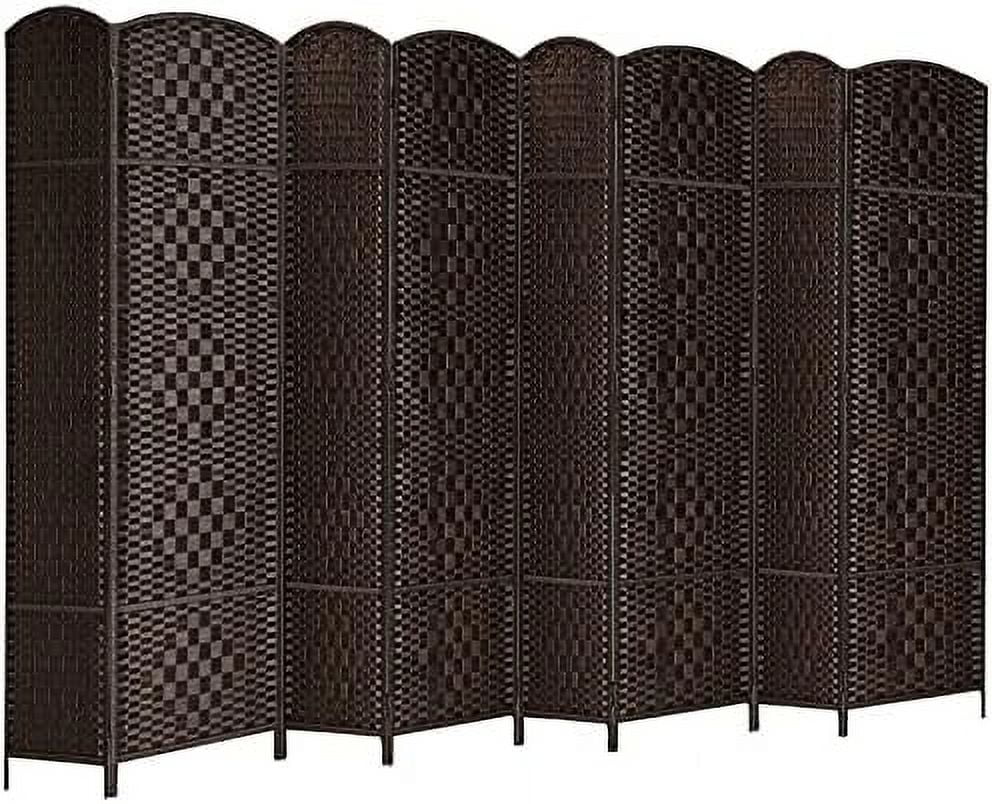 Youtuboom RHF 6 Ft. Tall Extra Wide- Weave Fiber Room Divider 8 Panel ...
