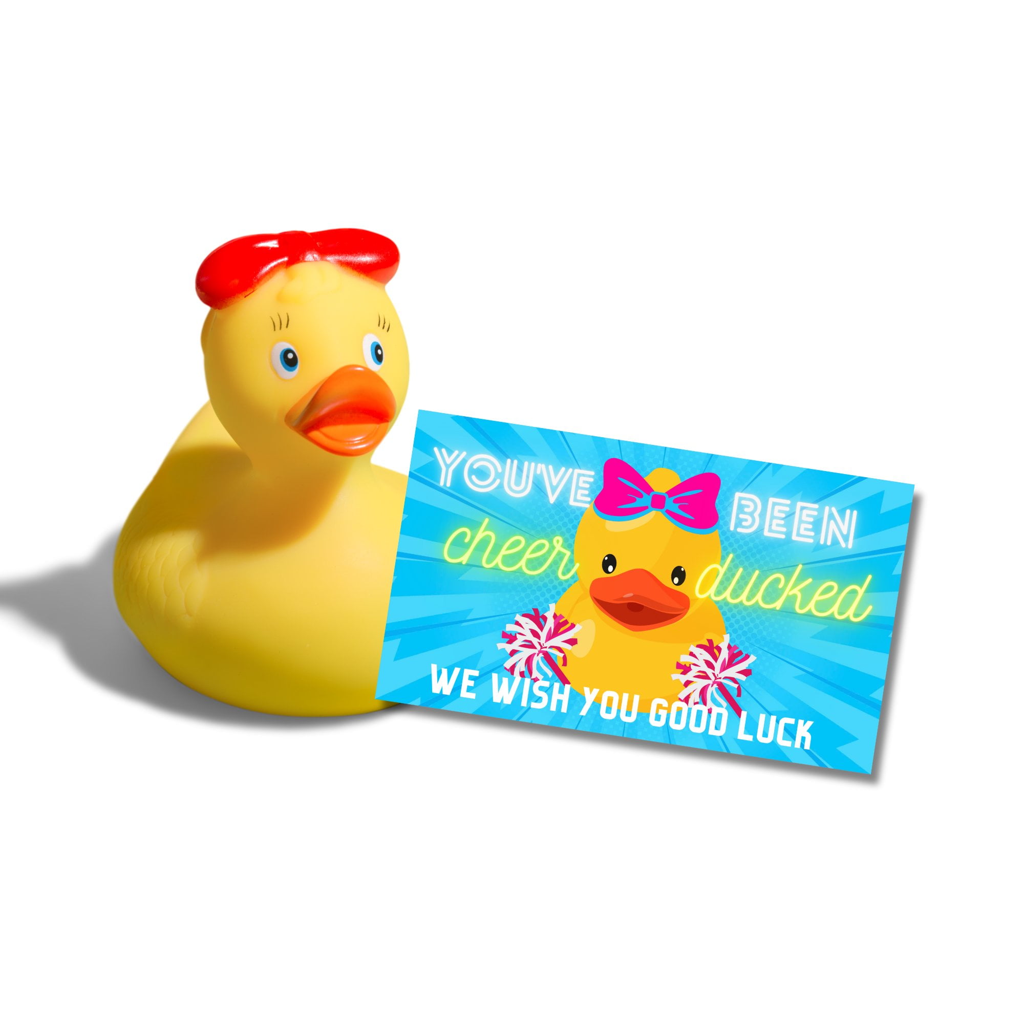 Youve Been Cheer Ducked Tags Cards for Cheer Competition Cheer Game 50 ...