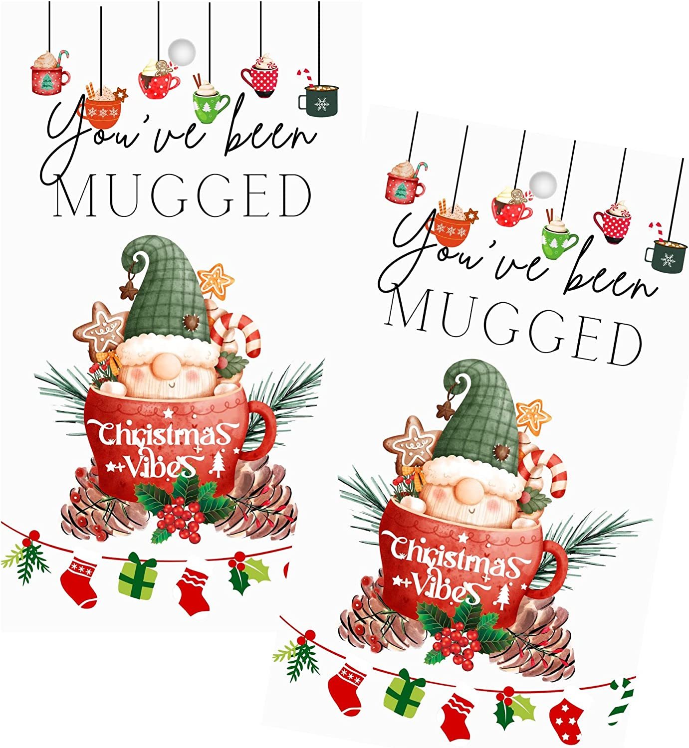 Youve Been Mugged Holiday Hang Tags 30 Pack 2 x 3.5 inches Business ...