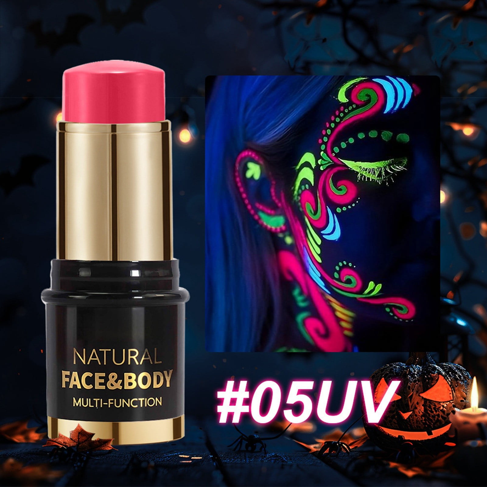 Youyingggg 12 Colors Fluorescent Paint Sticks Face Body Paint Stage ...