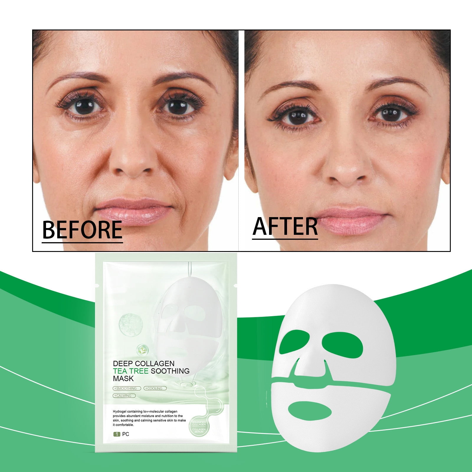 Youyingggg Deep Collagen Teatree Soothing Overnight The Real Collagen 2 ...