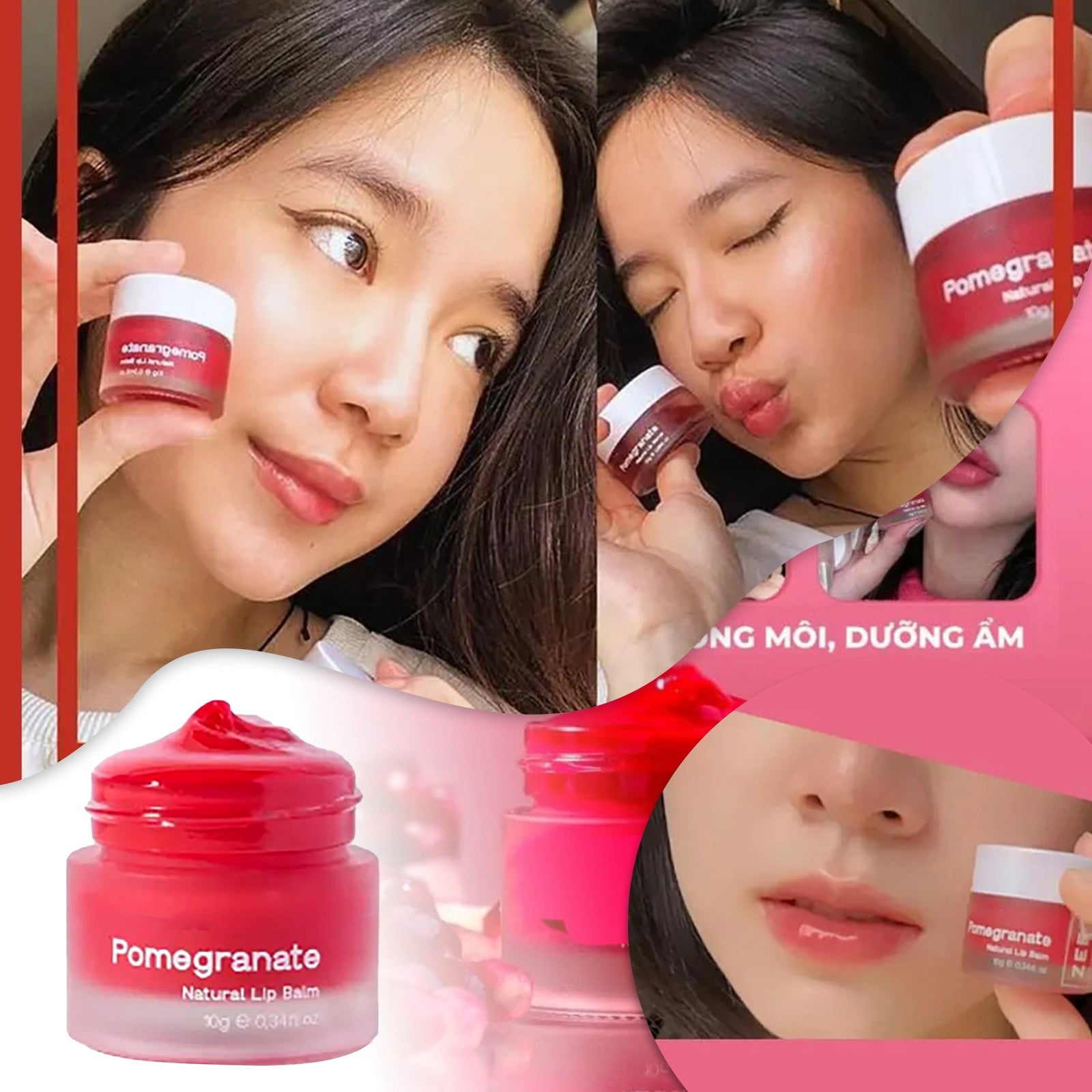 Youyingggg Pomegranate Lip Lip Nourishing Moisturizing Lip Nourishes Lips And Moisturizes Lips ...