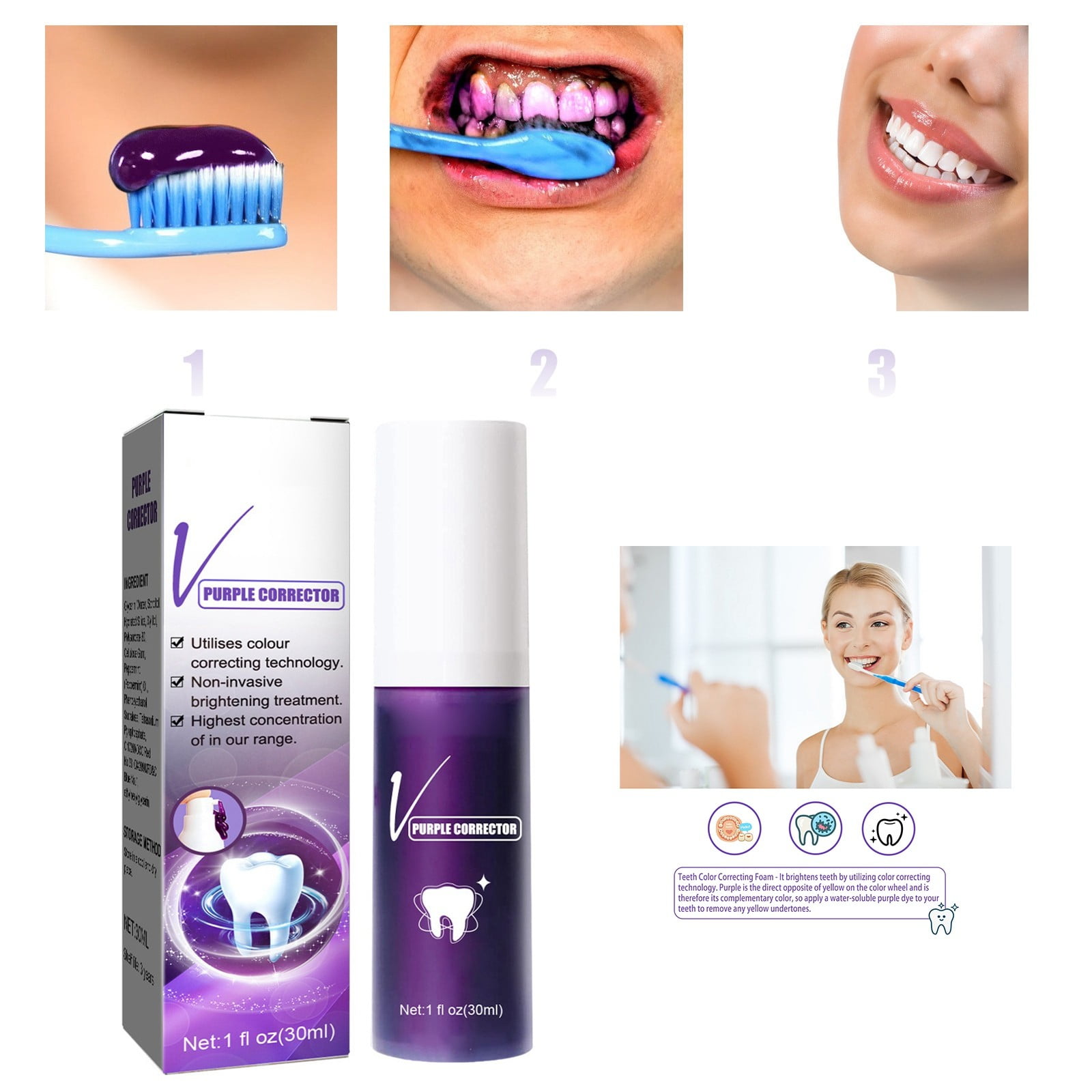 Youyingggg Teeth Toothpaste Bad Breath Elimination Oral Hygiene Care ...