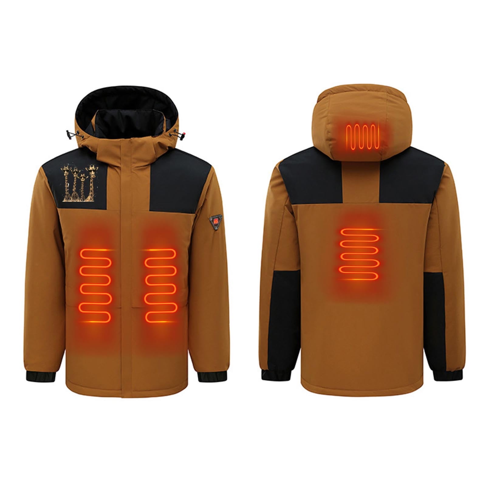Youyipin Heated Jacket for Men and Women Winter Coat 4 Heating Zones ...