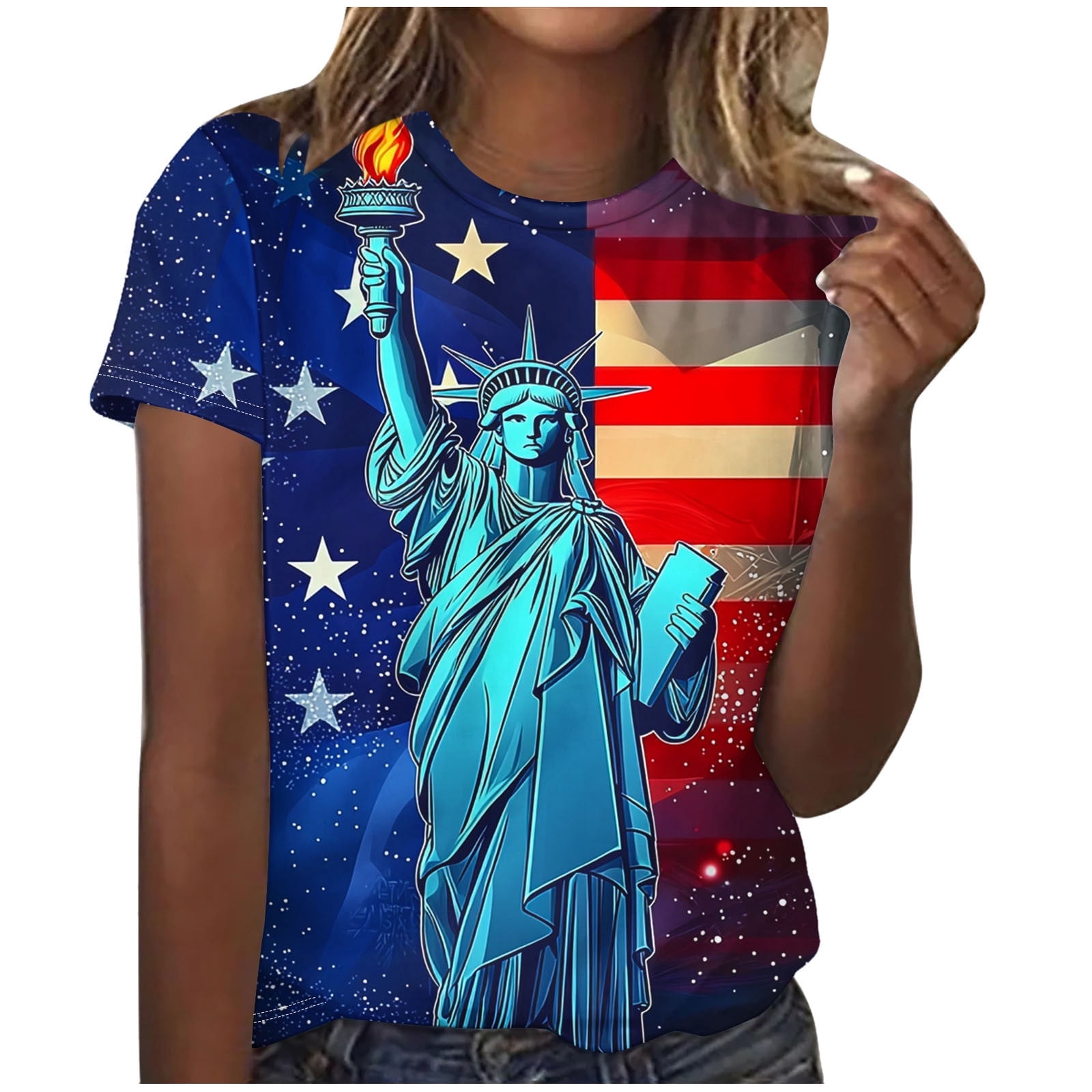 Youyipin Womens Tees 4Th Of July T-Shirt Toddler Boy Girl Fourth Star ...