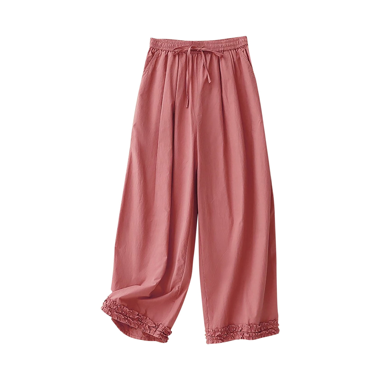 Youyipin women's pants Cotton Half Slip wide leg Pettipants Under Dress ...