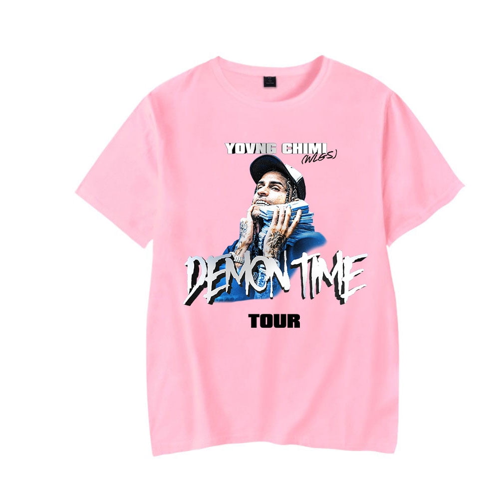 YovngChimi Demon Time Tour T-shirt Rapper 2024 New Women Men Casual ...