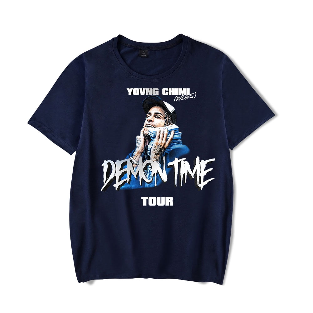 YovngChimi Demon Time Tour T-shirt Rapper 2024 New Women Men Casual ...