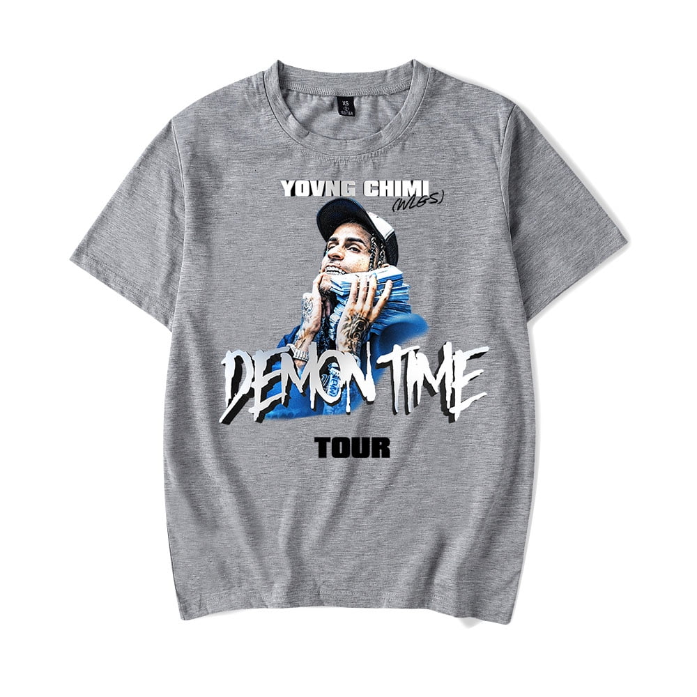 YovngChimi Demon Time Tour T-shirt Rapper 2024 New Women Men Casual ...