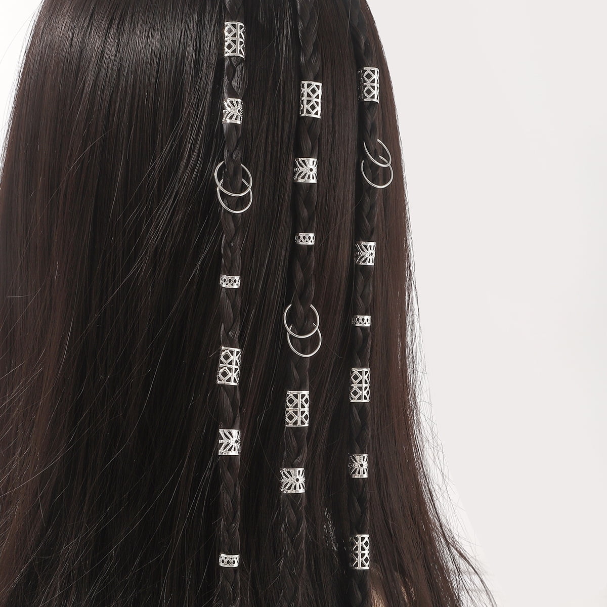 Yoyauz 80PCS Accessories For Braiding, Women'S Braids, Metal Gold Rings ...