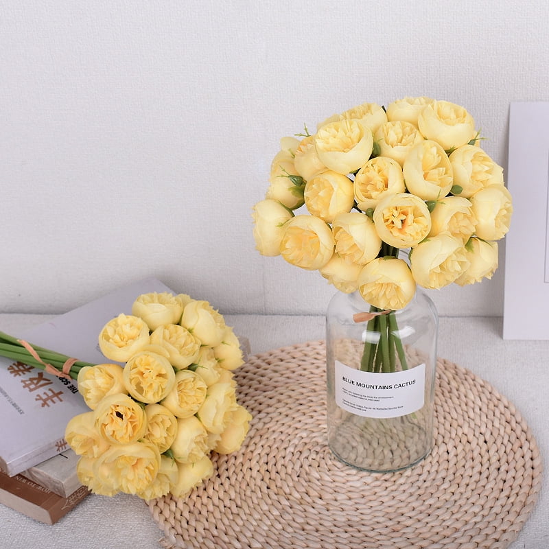 Yoyauz Artificial Flowers 9 Bunches Peony Flowers, INS Style Decoration ...