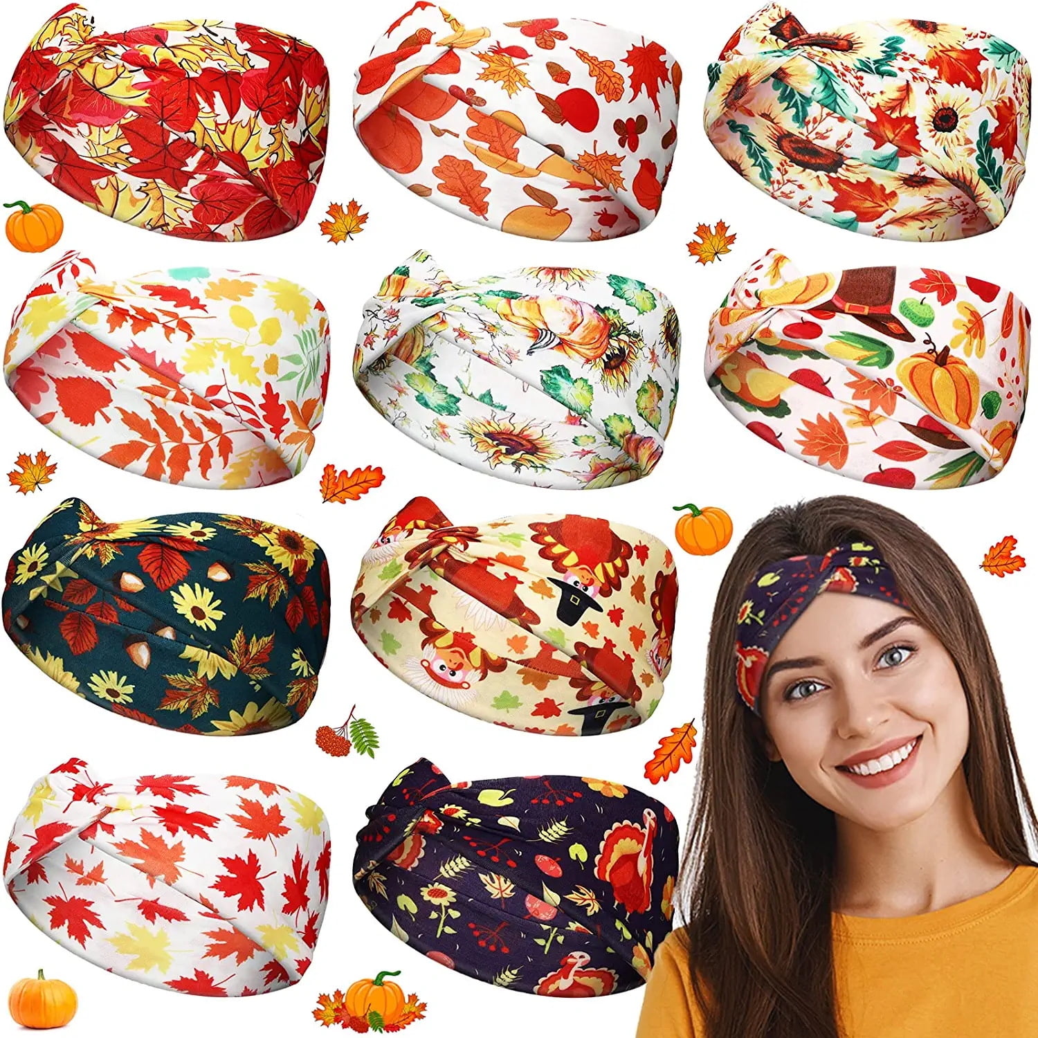 Yoyauz Autumn Maple Headband Autumn Thanksgiving Headband Turkey ...