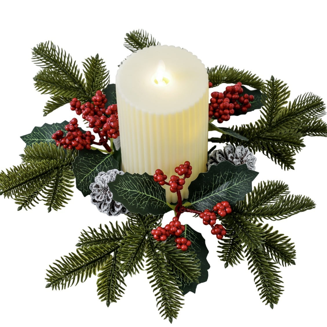 Yoyauz Christmas Candle Wreaths Wreaths Small Christmas Kitchen ...