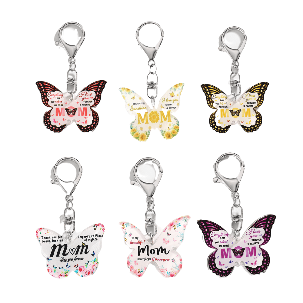 Yoyauz Daughter's Gift to Mom, Butterfly Keychain, Unique Birthday and ...