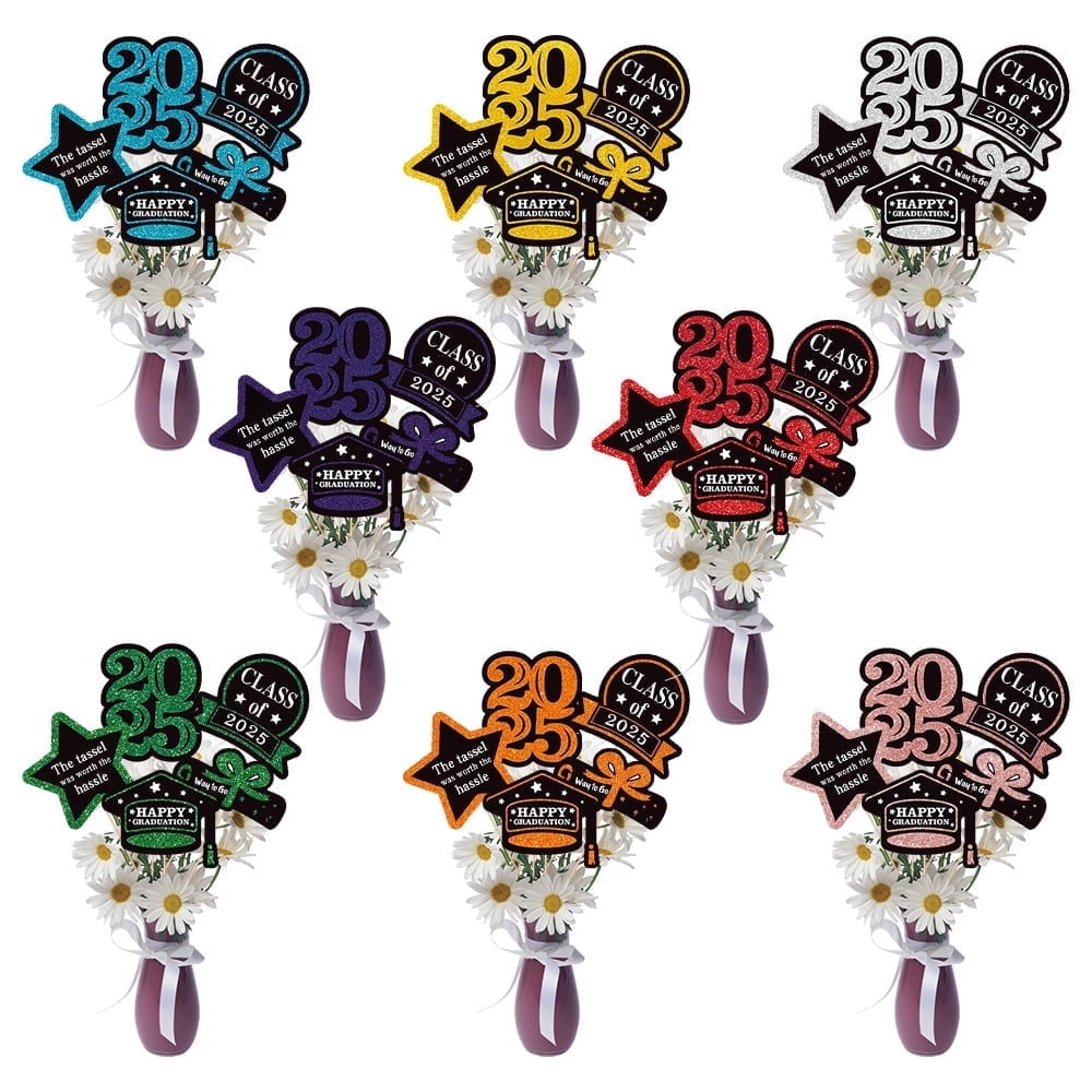Yoyauz Double Sided 2025 Graduation Party Center Decorative Stick ...