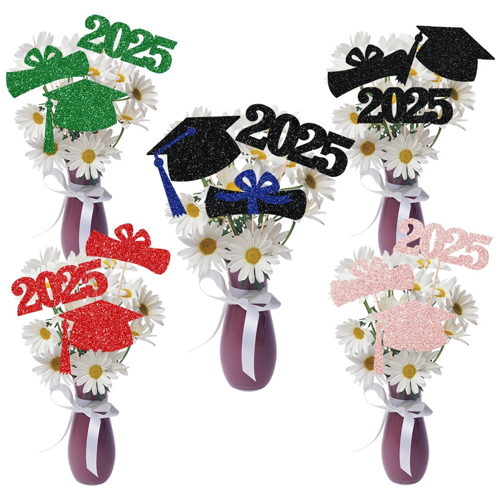 Yoyauz Double Sided 2025 Graduation Party Center Decorative Stick ...