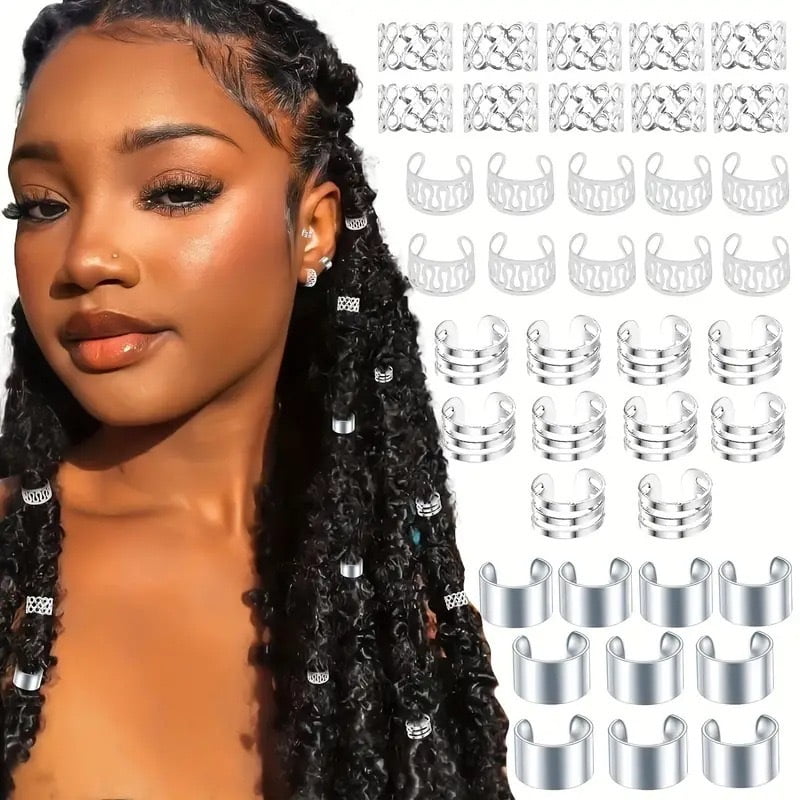 Yoyauz Ear Clip Ornaments Hair Ornament Rings For Braids Gold And ...