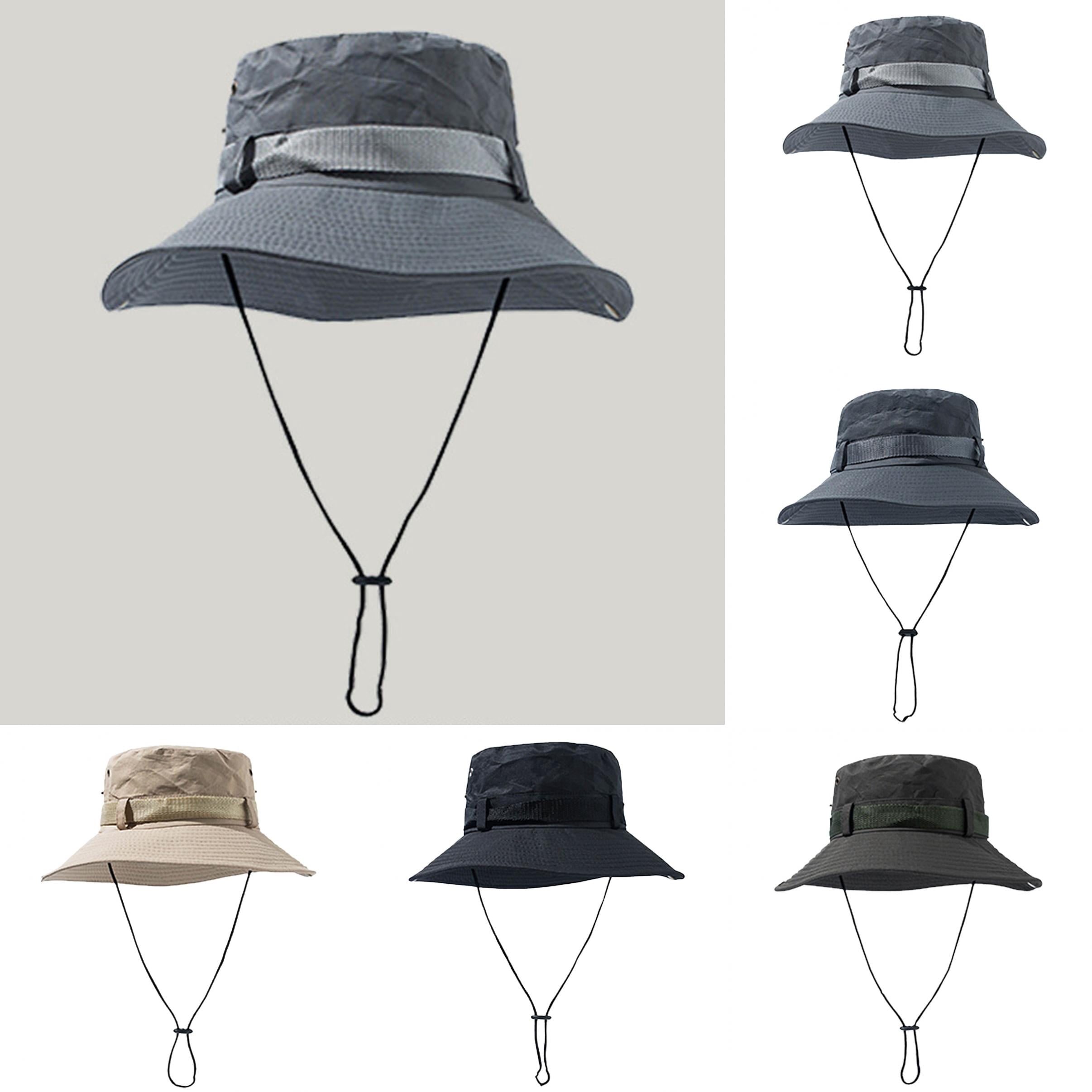 Yoyauz Summer Hat Wide Brim Hat Sun Protection Fishing Hat for Men ...