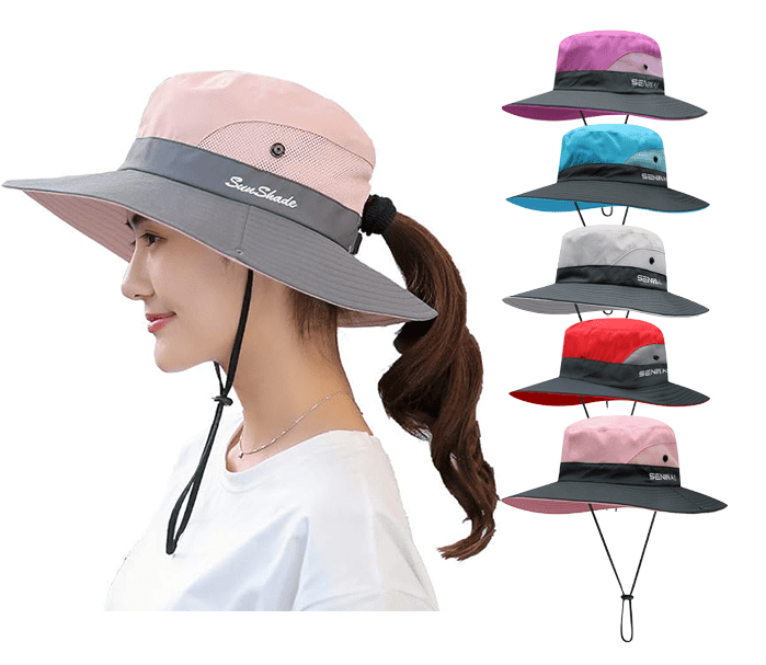 Yoyauz Women's Summer Sun Hat, Outdoor UV Blocking Fishing Cap, Wide ...