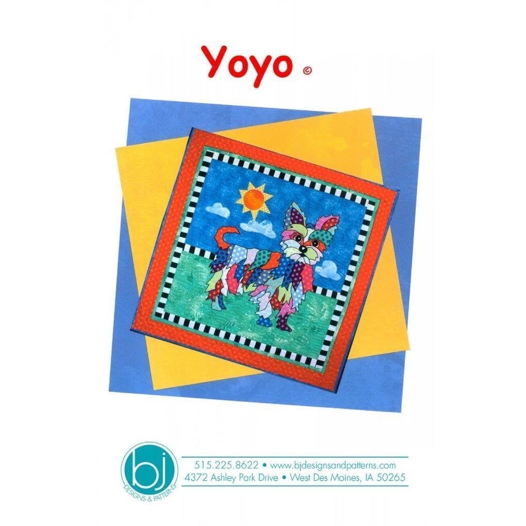 Yoyo~Pattern to make a Fused and machine appliqued wall hanging 30" x ...