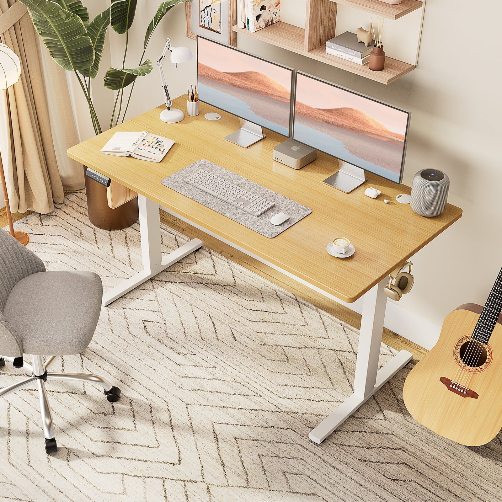 Yoyomax Electric Adjustable Standing Desk, 40x24 Inches, Ergonomic Home ...