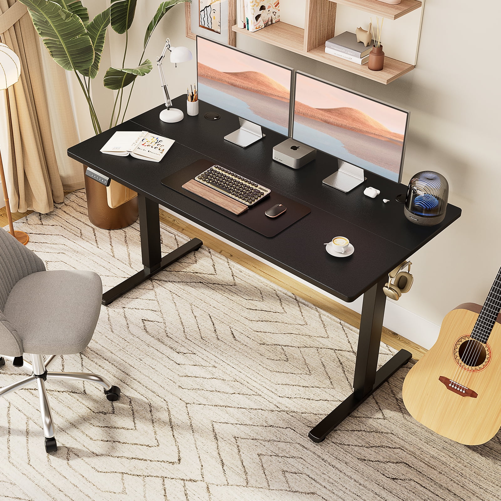 Yoyomax Dual Motor Electrical Adjustable Standing Desk, 63x24 in ...